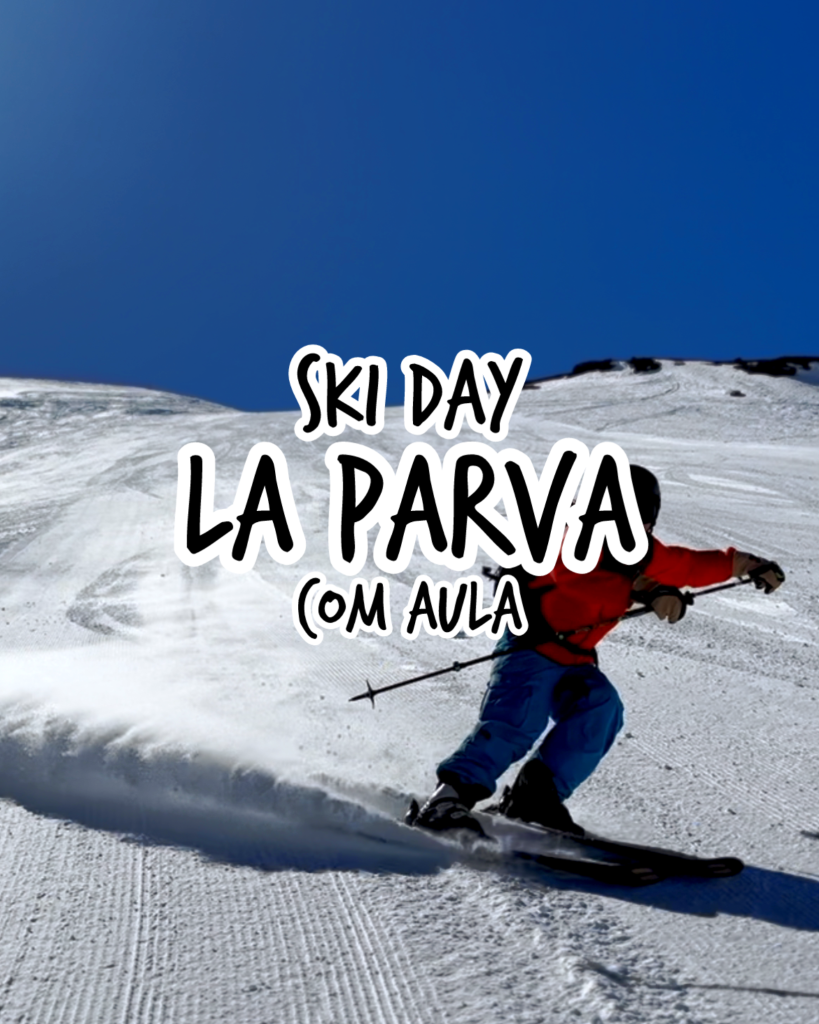 Ski day La Parva com aula - Indo pro Chile